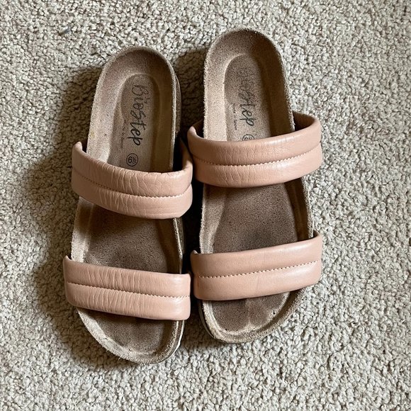 Biostep | Shoes | Biostep Slipon Sandals Peachnude Quilted Straps 65 ...